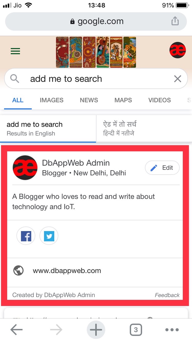 How to Create Google People Card - DbAppWeb.com